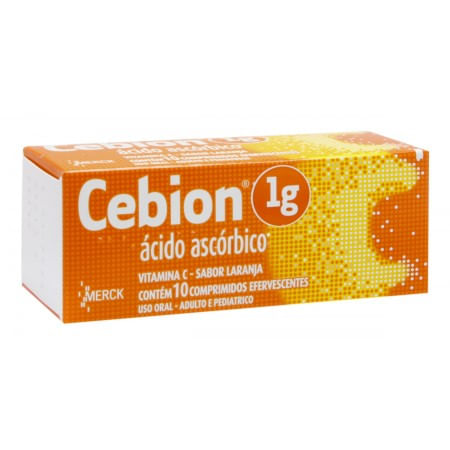 CEBION 1G CAIXA COM 10 COMPRIMIDOS EFERVESCENTES LARANJA | Drogafuji ...