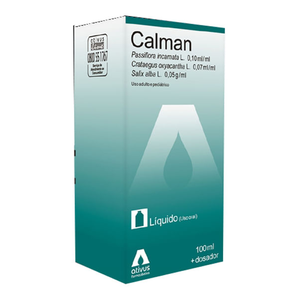 Calman 100Mg Solução Oral Frasco Com 100Ml | Drogafuji - Drogafuji