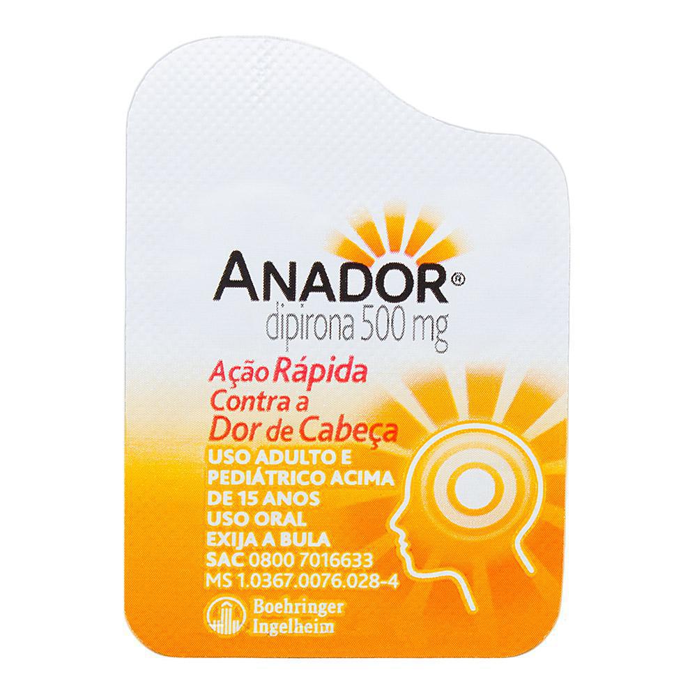 Anador Envelope 4 Comprimidos | Drogafuji - Drogafuji