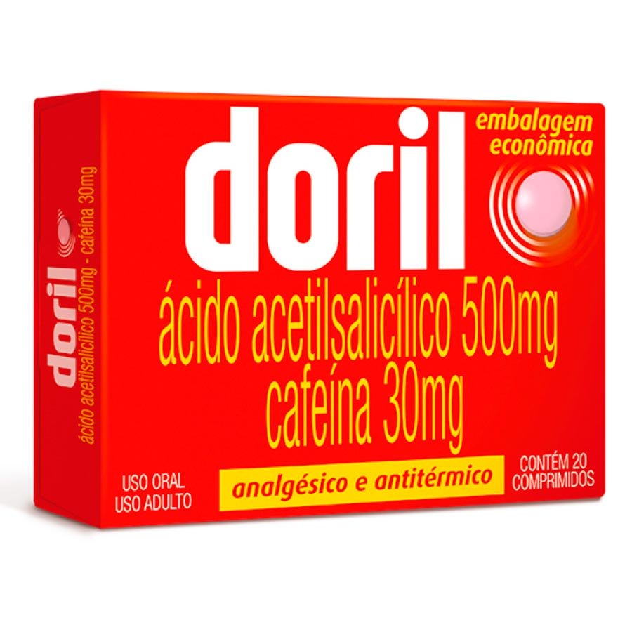 Doril 500 + 30Mg Caixa Com 20 Comprimidos Revestidos - Drogafuji