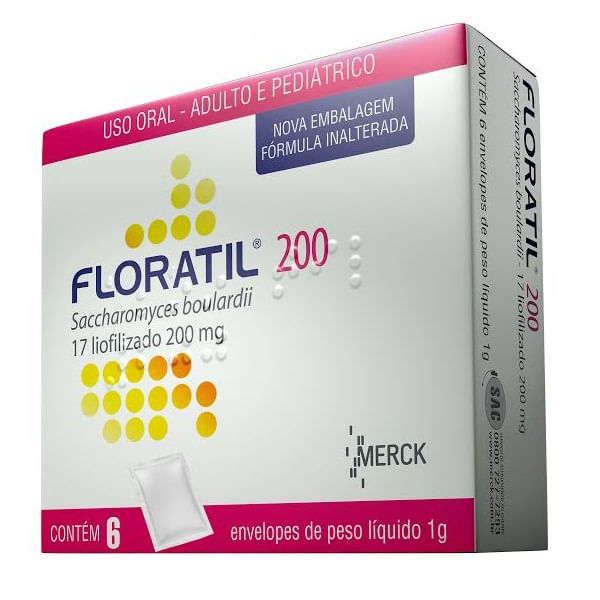 Floratil At 250Mg/125G Pó Para Solução Oral 6 Sachês Contendo 125G ...