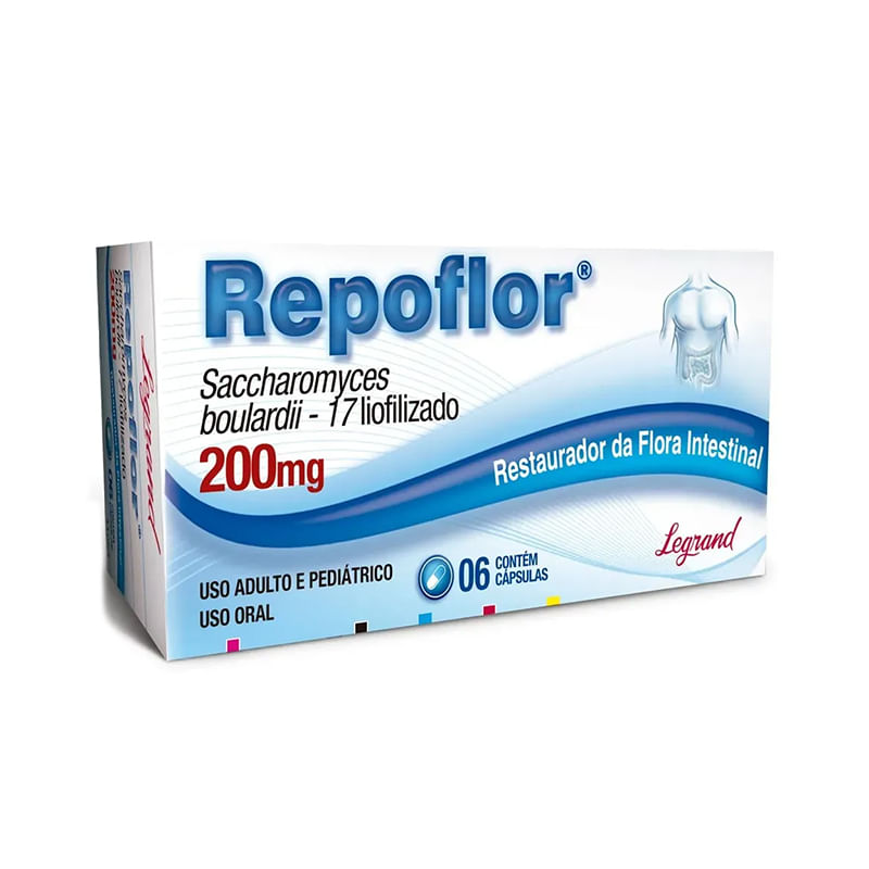Repoflor 200Mg Frasco Com 6 Cápsulas | Drogafuji - Drogafuji