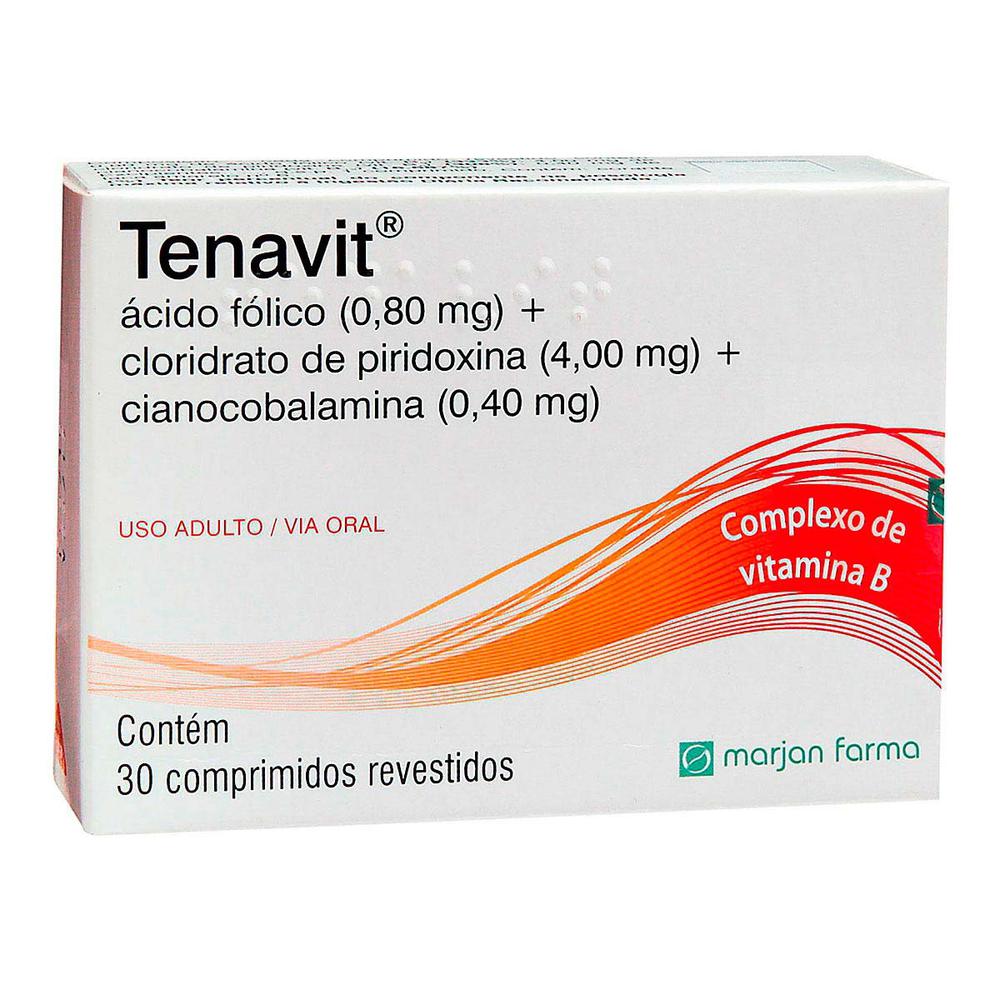 Tenavit 08 + 4 + 04Mg Caixa Com 30 Comprimidos Revestidos | Drogafuji ...