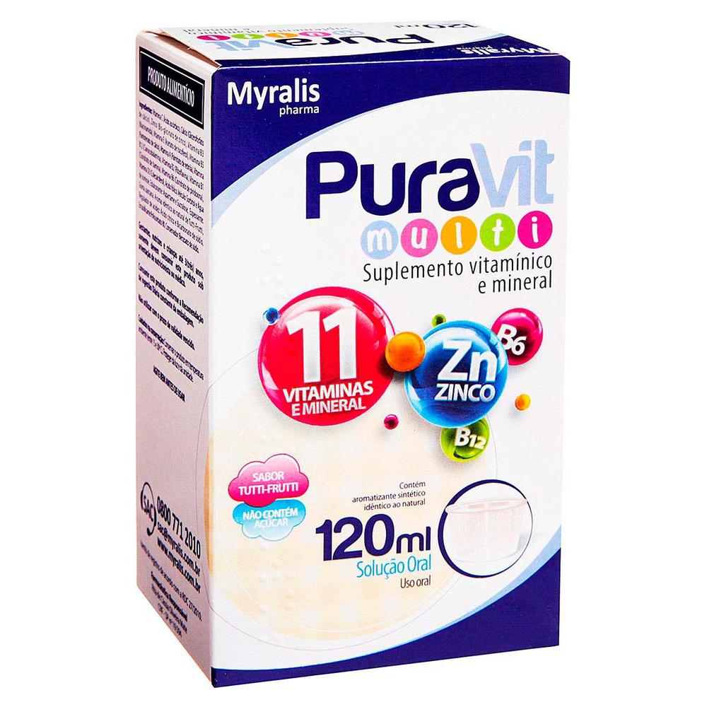Puravit Multi Solução Oral Frasco Gotejador Com 120Ml - Drogafuji