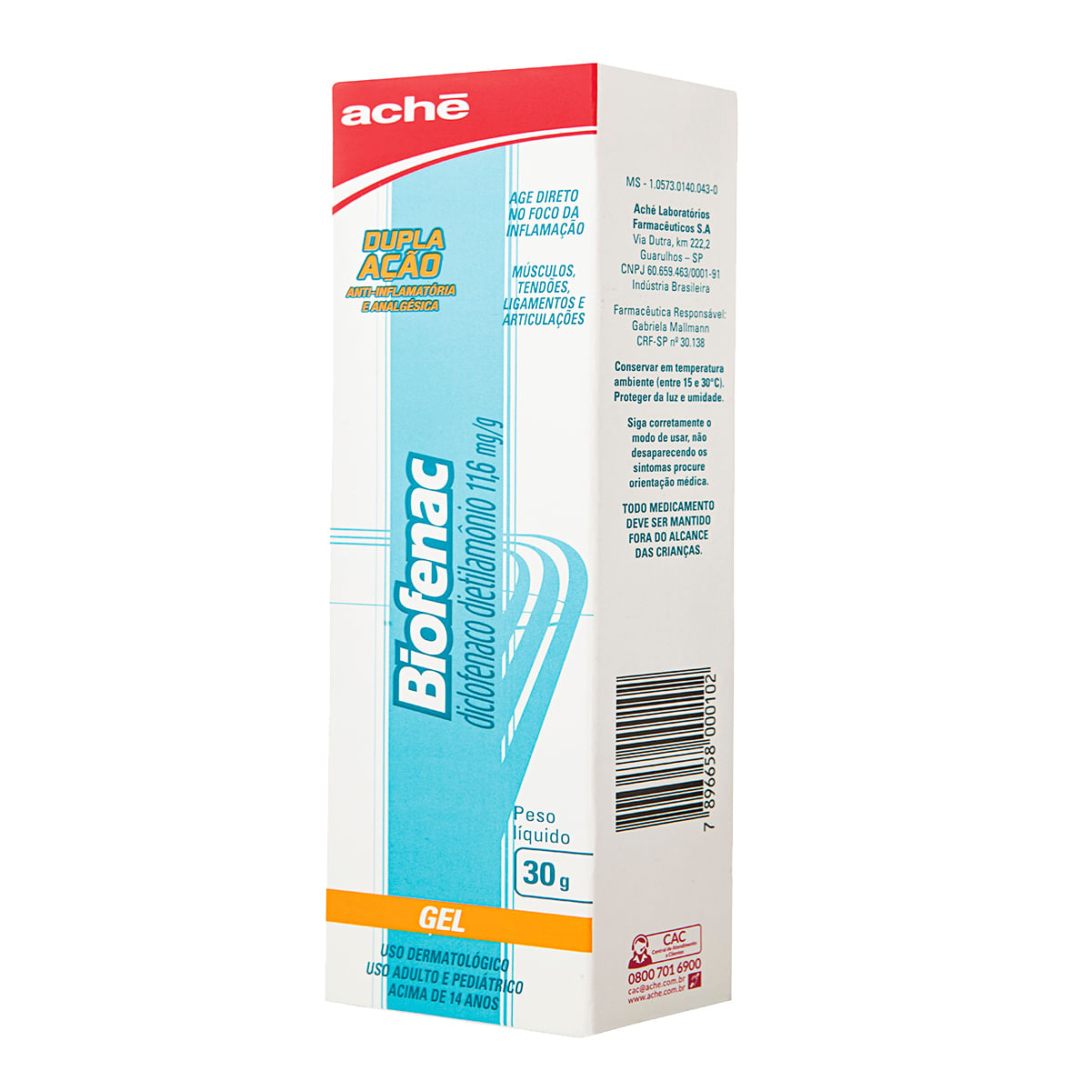 Biofenac 116Mg/G Em Gel Bisnaga Com 30G | Drogafuji - Drogafuji