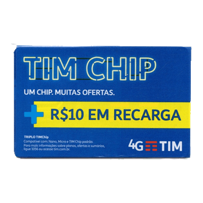 Chip Tim Pré Pago + Recarga Combo 1 Unidade | Drogafuji - Drogafuji