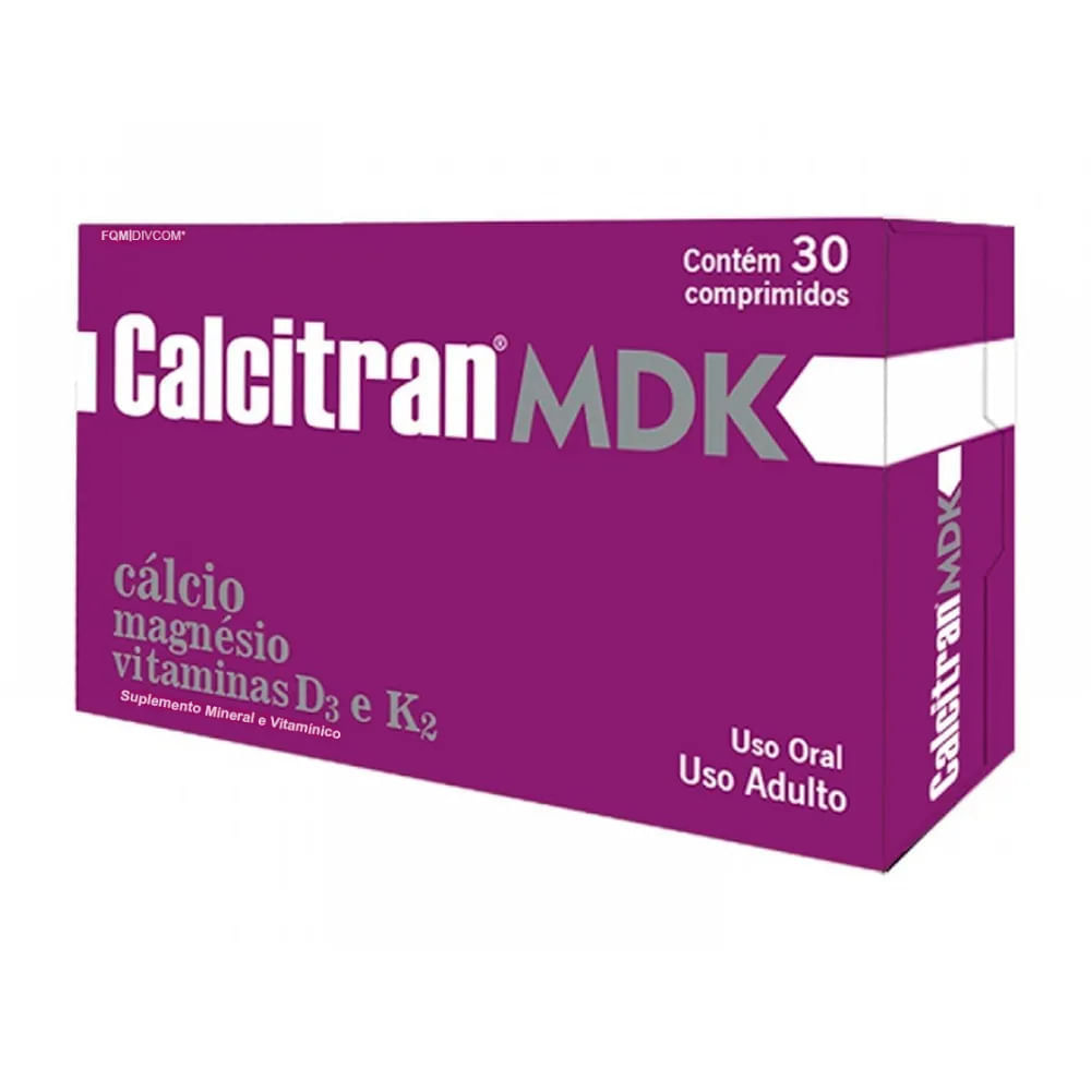 Calcitran MDK Suplemento Vitamínico 30 comprimidos | Drogafuji - Drogafuji