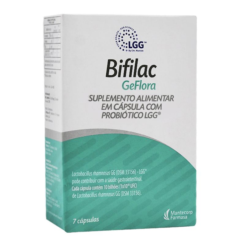 Suplemento Alimentar Bifilac Geflora com 7 Cápsulas | Drogafuji - Drogafuji