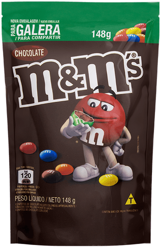 M&Ms Pouch Chocolate ao Leite 148g | Drogafuji - Drogafuji